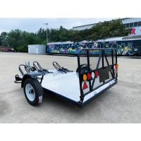 China Custom Double Motorcycle Trailer with Hydraulic Lift System and [X] Ton Load Capacity - Corrosion Resistant Steel Construction for sale
