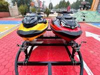 China 750kg Load Capacity Double Jet Ski Trailer 15.7x8.4FT for Bombardier Yamaha Motorboats for sale