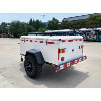 China White Outdoor Camping Trailer with 2 Insulated Storage Compartments for Tools and Camping Equipment for sale