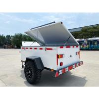 China White Outdoor Camping Trailer with 2 Insulated Storage Compartments for Tools and Camping Equipment for sale