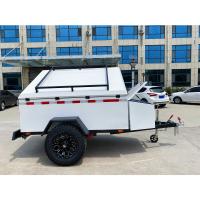 China White Outdoor Camping Trailer with 2 Insulated Storage Compartments for Tools and Camping Equipment for sale