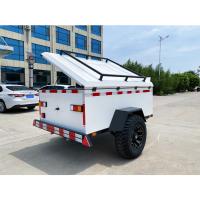 China White Outdoor Camping Trailer with 2 Insulated Storage Compartments for Tools and Camping Equipment for sale