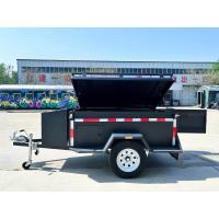 China Black Single Axle Camping Trailer with 2 Insulated Storage Compartments for Outdoor Equipment for sale