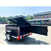 China Black Single Axle Camping Trailer with 2 Insulated Storage Compartments for Outdoor Equipment for sale