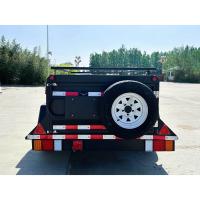 China Black Single Axle Camping Trailer with 2 Insulated Storage Compartments for Outdoor Equipment for sale