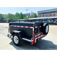China Black Single Axle Camping Trailer with 2 Insulated Storage Compartments for Outdoor Equipment for sale