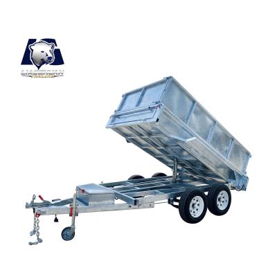 China 10x5 Double Box Type Self-Unloading Hydraulic Agricultural Trailer with 1880kg Load Capacity and 3000mm Internal Length for sale
