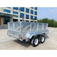 China 10x5 Double Box Type Self-Unloading Hydraulic Agricultural Trailer with 1880kg Load Capacity and 3000mm Internal Length for sale