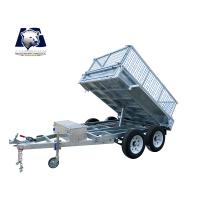 China 8x5 Hydraulic Tipper Trailer 2000kg ATM with Hot-Dip Galvanized Construction and 1250kg Load Capacity for sale