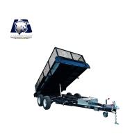 China 13x6 Hydraulic Tipper Galvanised Box Trailer 4500kg ATM with Electric Brakes and Dual Axles for sale