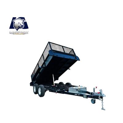 China 13x6 Hydraulic Tipper Galvanised Box Trailer 4500kg ATM with Electric Brakes and Dual Axles for sale