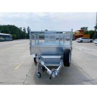 China 10x6 Double Axle Dump Trailer 4000kg ATM Galvanized Construction with Hydraulic Tipping System for sale