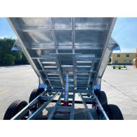 China 10x6 Hydraulic Tipper Trailer 4000kg ATM with Hot-Dip Galvanized Construction and Electric Brakes for sale