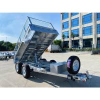 China 10x6 Hydraulic Tipper Trailer 4000kg ATM with Hot-Dip Galvanized Construction and Electric Brakes for sale