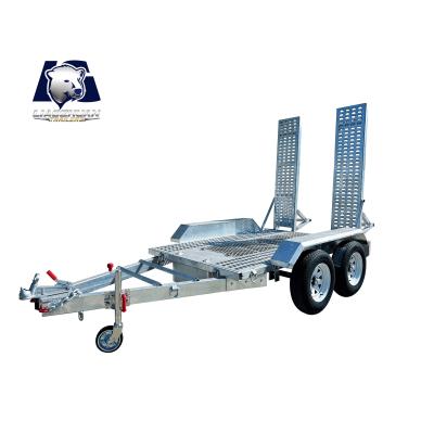 China Fully Welded Mini Excavator Trailer 3000KG ATM Heavy Duty Plant Trailer with Electric Brakes 8x5 Feet for sale