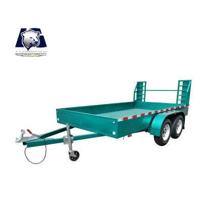 China Modular Double Axle Box Trailer - Mid Axle Utility Cargo Trailer with Alloy Steel Frame and Anti-Rust Coating for sale
