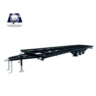 China 8 Ton Skeleton Trailer for Tiny Houses | 13,200mm Long Frame with 12 Tires and Electronic Brake System for sale