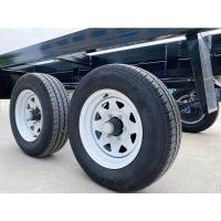 China 20FT Double Axis Tiny House Trailer 4500kg ATM Capacity with 55mm Solid Axle and Electric Brakes for sale