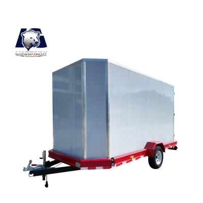 China Steel Box Trailer 4980x2520mm with Electronic Brakes - 215 Tire Size, 50mm Ball Head Connector for sale