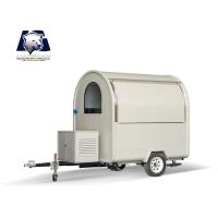 China White Yellow Mobile Food Trailer 3.5m-5.0m Models with Custom Cooking Stations & Temperature Control for sale