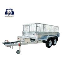 China 10x5 Hydraulic Tipper Galvanised Box Trailer 3200kg ATM with 1920kg Load Capacity and 45° Tipping Angle for sale
