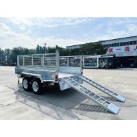 China 10x5 Hydraulic Tipper Galvanised Box Trailer 3200kg ATM with 1920kg Load Capacity and 45° Tipping Angle for sale