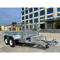 China 10x5 Hydraulic Tipper Galvanised Box Trailer 3200kg ATM with 1920kg Load Capacity and 45° Tipping Angle for sale