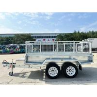 China 10x5 Hydraulic Tipper Galvanised Box Trailer 3200kg ATM with 1920kg Load Capacity and 45° Tipping Angle for sale