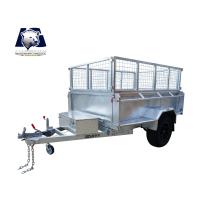 China Single Axis 8x5 Hydraulic Tipper Trailer with 2000kg ATM Capacity and Hot-Dip Galvanized Construction for sale