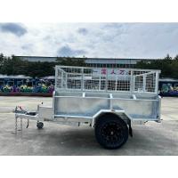 China Single Axis 8x5 Hydraulic Tipper Trailer with 2000kg ATM Capacity and Hot-Dip Galvanized Construction for sale