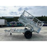 China Single Axis 8x5 Hydraulic Tipper Trailer with 2000kg ATM Capacity and Hot-Dip Galvanized Construction for sale