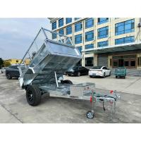 China Single Axis 8x5 Hydraulic Tipper Trailer with 2000kg ATM Capacity and Hot-Dip Galvanized Construction for sale