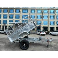 China Single Axis 8x5 Hydraulic Tipper Trailer with 2000kg ATM Capacity and Hot-Dip Galvanized Construction for sale