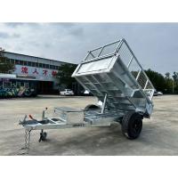 China Single Axis 8x5 Hydraulic Tipper Trailer with 2000kg ATM Capacity and Hot-Dip Galvanized Construction for sale