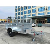 China Single Axis 8x5 Hydraulic Tipper Trailer with 2000kg ATM Capacity and Hot-Dip Galvanized Construction for sale