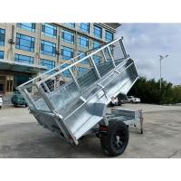 China Single Axis 8x5 Hydraulic Tipper Trailer with 2000kg ATM Capacity and Hot-Dip Galvanized Construction for sale
