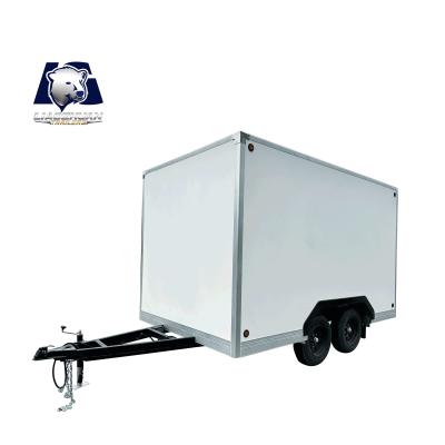 China Double Axis Food Mobile Trailer 5310×2220×2700mm with 2000kg Capacity - White Concession Trailer for sale