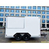 China Double Axis Food Mobile Trailer 5310×2220×2700mm with 2000kg Capacity - White Concession Trailer for sale
