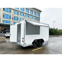 China Double Axis Food Mobile Trailer 5310×2220×2700mm with 2000kg Capacity - White Concession Trailer for sale