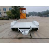 China White Flat Top Trailers 680kg Self Weight Flatbed Equipment Trailer - 3230x2470x815mm Dimensions, 185R15LT Tires for sale