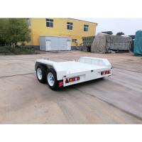 China White Flat Top Trailers 680kg Self Weight Flatbed Equipment Trailer - 3230x2470x815mm Dimensions, 185R15LT Tires for sale