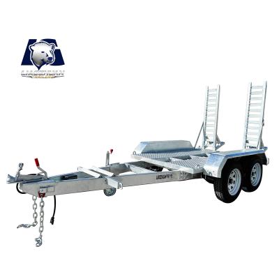 China 1-3 Ton Mini Excavator Trailer with 3000kg ATM Capacity and Hot-Dip Galvanized Construction for Construction Equipment Transport for sale