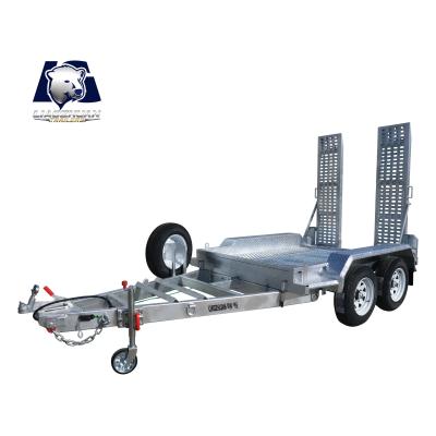 China 1-3.5 Ton Mini Excavator Trailer with 2250kg Load Capacity & 4600mm Length - Hot-Dip Galvanized Construction for sale