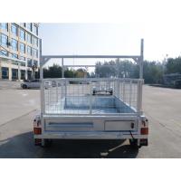 China 8x5 Tandem Axle Box Trailer 2000kg ATM Hot-Dip Galvanized with LED Lighting and Collision Brakes for sale