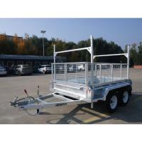 China 8x5 Tandem Axle Box Trailer 2000kg ATM Hot-Dip Galvanized with LED Lighting and Collision Brakes for sale