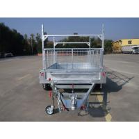 China 8x5 Tandem Axle Box Trailer 2000kg ATM Hot-Dip Galvanized with LED Lighting and Collision Brakes for sale