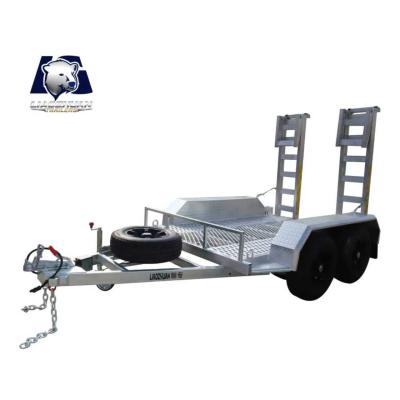 China Full Welded Scissors Lift Excavator Trailer Silver Heavy Duty Engineering Trailer ATM 3500kg for sale