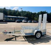 China Full Welded Single Axis Scissor Type Lifting Trailer for sale