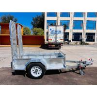China Full Welded Single Axis Scissor Type Lifting Trailer for sale