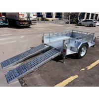 China Full Welded Single Axis Scissor Type Lifting Trailer for sale